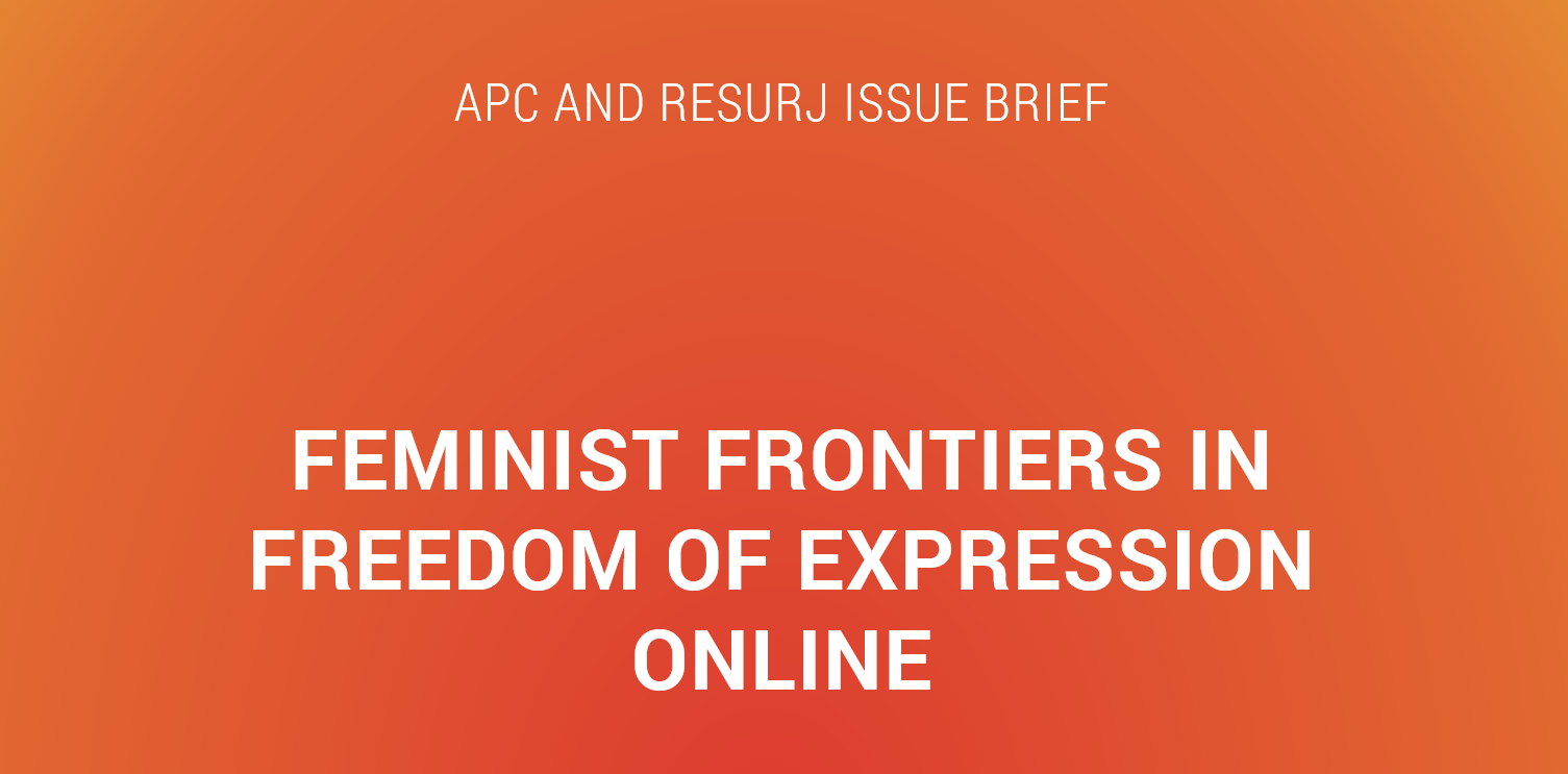ISSUE BRIEF: Feminist Frontiers in Freedom of Expression Online | GenderIT.org